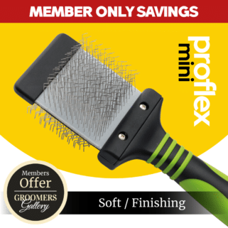 ProFlex MINI (Finishing) Slicker Brush - Green - Simpsons